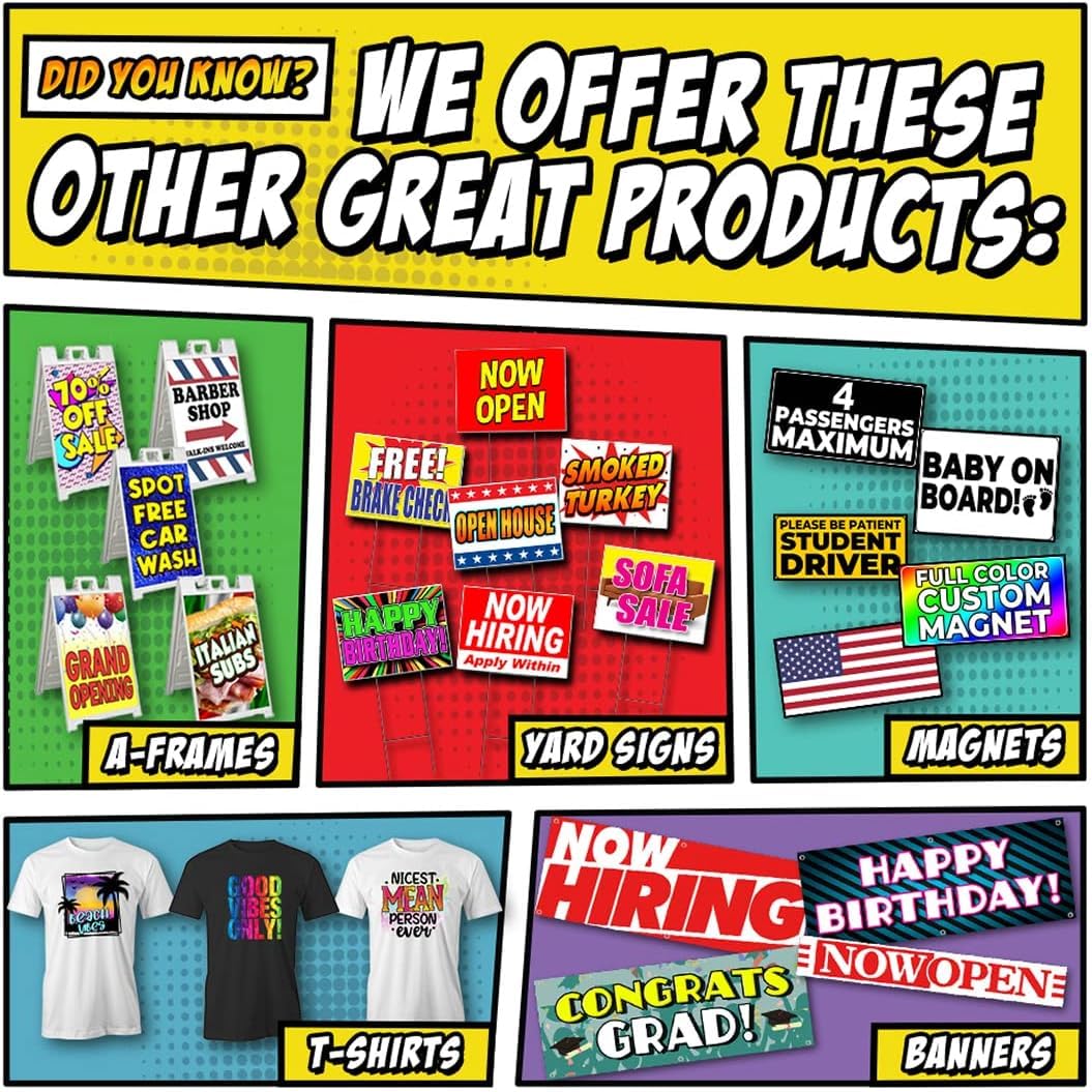 Financing Available Banner 13 oz | Non-Fabric | Heavy-Duty Vinyl Single-Sided With Metal Grommets