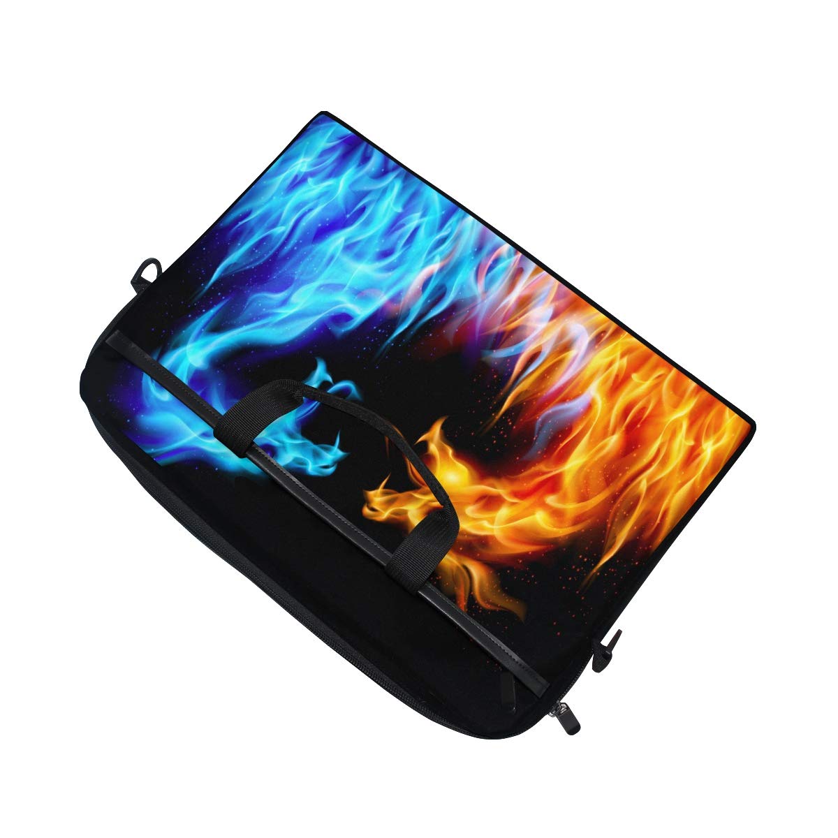 Abstract Fiery Dragon Print 13 13.3 14 Inch Laptop Shoulder Messenger Bag Case Sleeve Briefcase with Handle Strap for Men Women