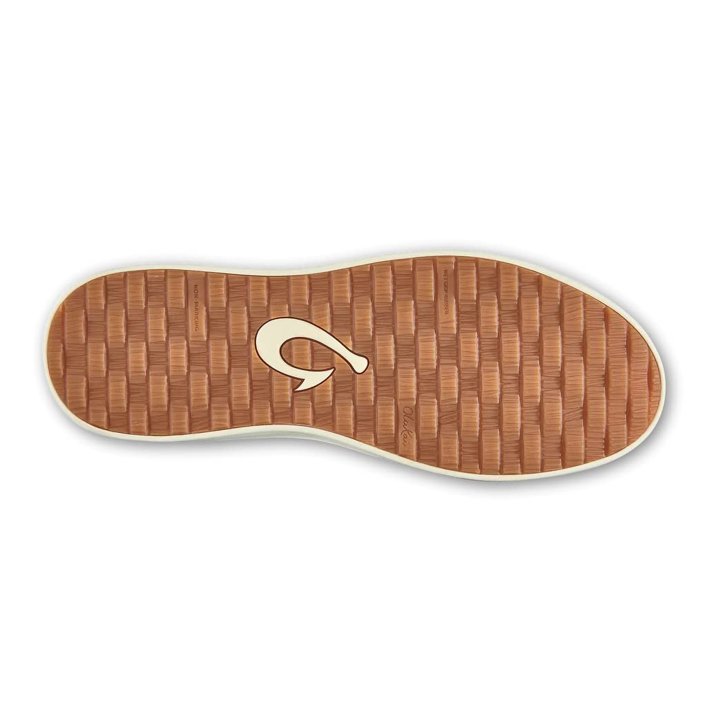 OLUKAI Hawai'iloa Manu Hope Women's Booties, Soft & Comfortable Waterproof Full-Grain Leather, Elastic Gore Panels for Customized Fit & Wet Grip Rubber Soles, Fox/Off White, 10