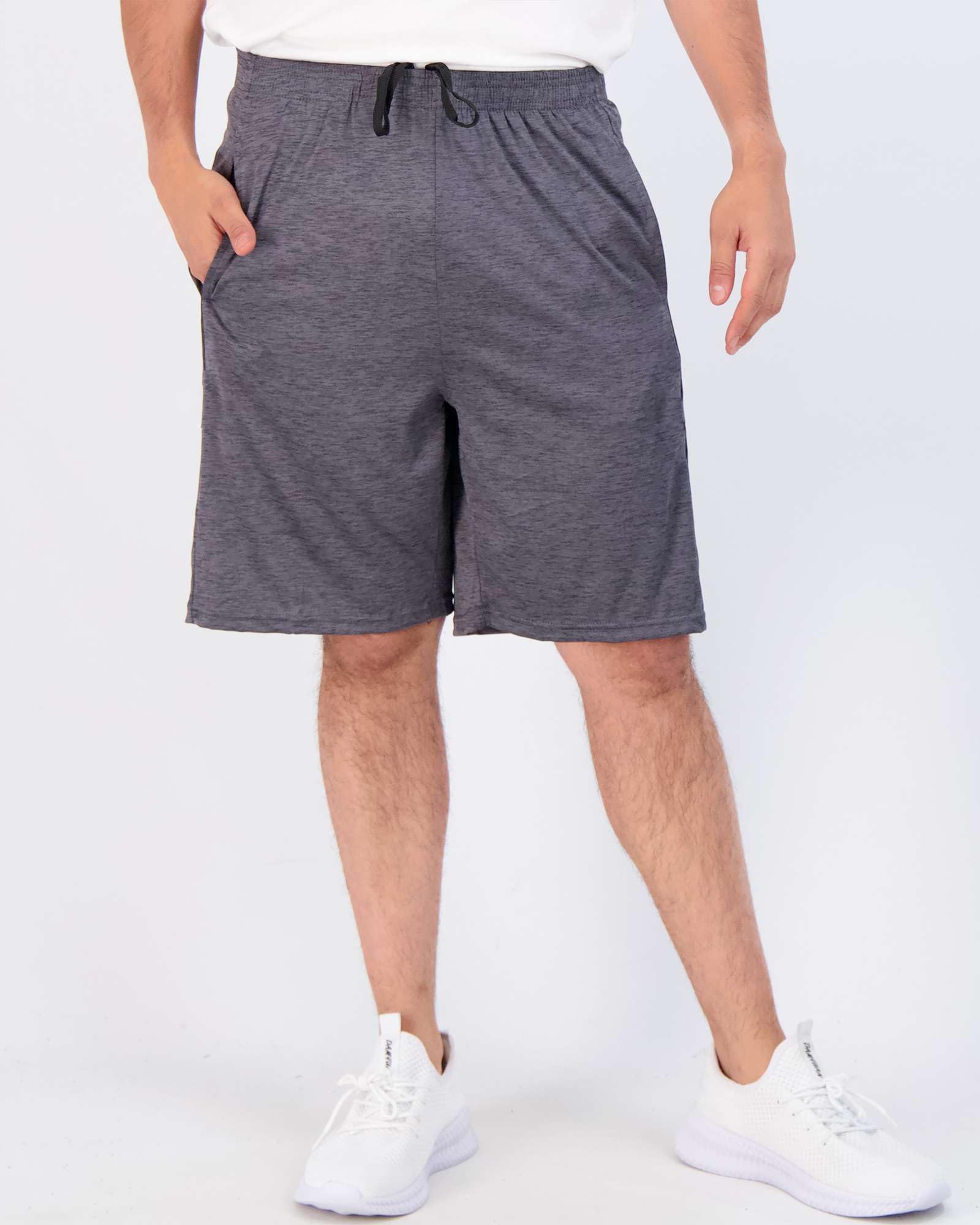 5 Pack Men’s Active Quick Dry Fit Short Pockets Athletic Running Gym Basketball Workout Activewear Sports Men, Set 7, L, Pack of 5