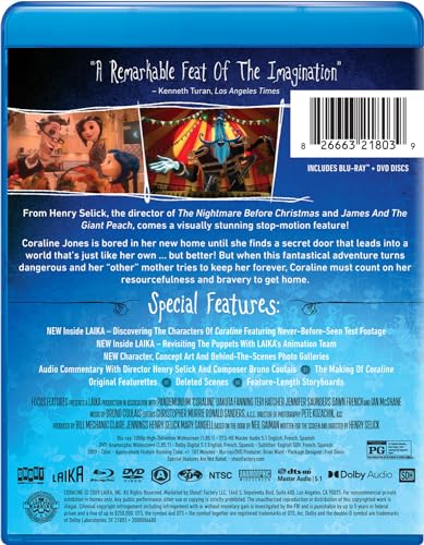 Coraline -LAIKA Studios Edition [Blu-ray + DVD]