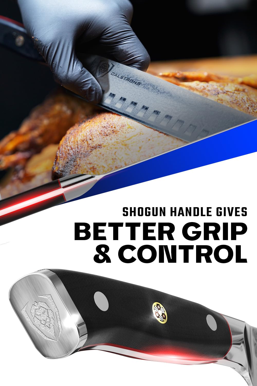 DALSTRONG Slicing Knife - 14 inch - Extra Long Slicer Knife - Shogun Series Elite - Japanese AUS-10V Super Steel - Vacuum Treated - G10 Handle - Carving Slicer BBQ, Brisket Gift Knife- Sheath Included