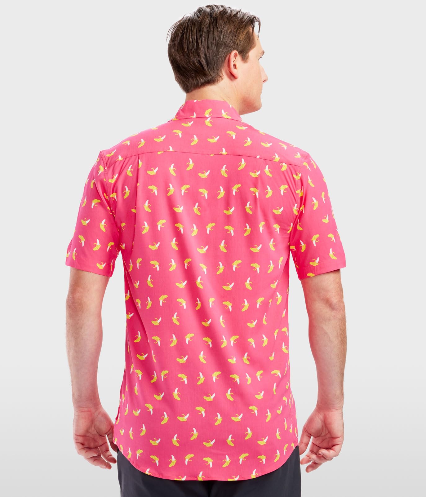 Tipsy Elves Men's Vacation Pink Banana Hawaiian Shirt Size XX-Large