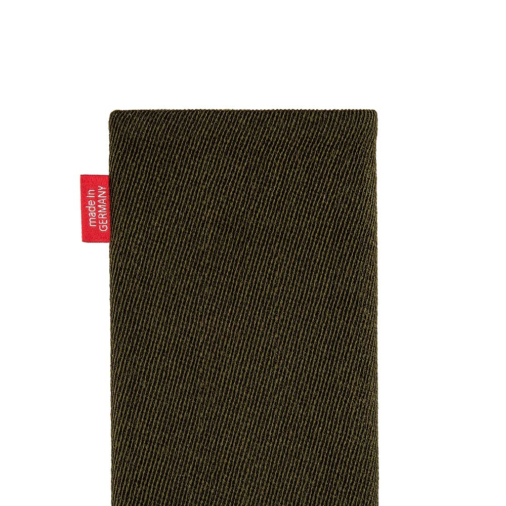 fitBAG Trachten Edelweiss Custom Tailored Sleeve for Xiaomi Redmi Note 6 Pro | Made in Germany | Fine Fabric Pouch case Cover with Microfibre Lining for Display Cleaning