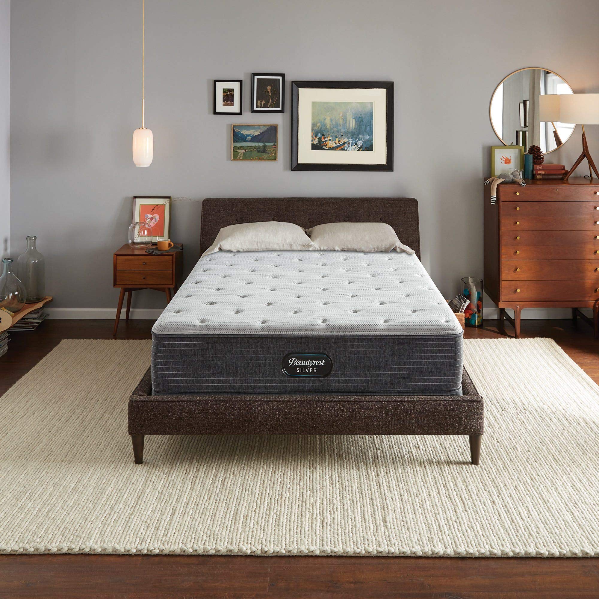 Beautyrest Silver BRS900 12 inch Medium Firm Innerspring Mattress, Cal King, Mattress Only