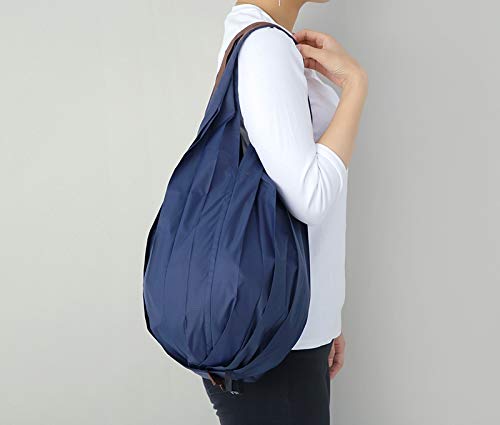 Marna S460GY Shupatto Compact Bag, Drop, Gray, Vertical Type, Drops, Instantly Foldable Eco Bag, When Using Bag: 11.0 x 22.0 inches (28 x 56 cm)