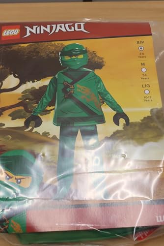 Disguise Lloyd Costume for Kids, Deluxe Lego Ninjago Legacy Themed Children's Character Outfit, Child Size Medium (7-8) Green (100399K)