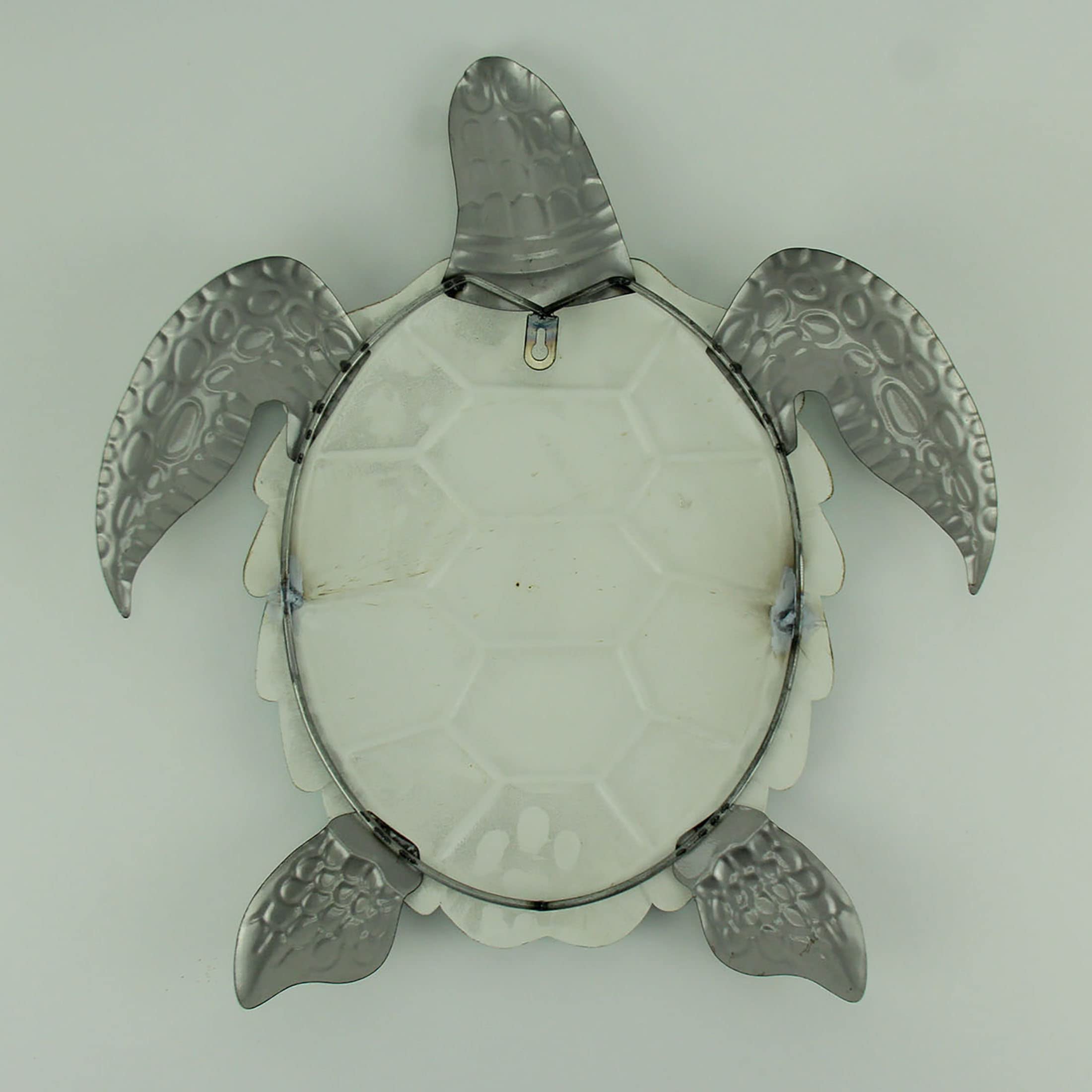 Chesapeake Bay Ltd Ocean Green Metal Sea Turtle Wall Sculpture Coastal Art 19.5 Inches High