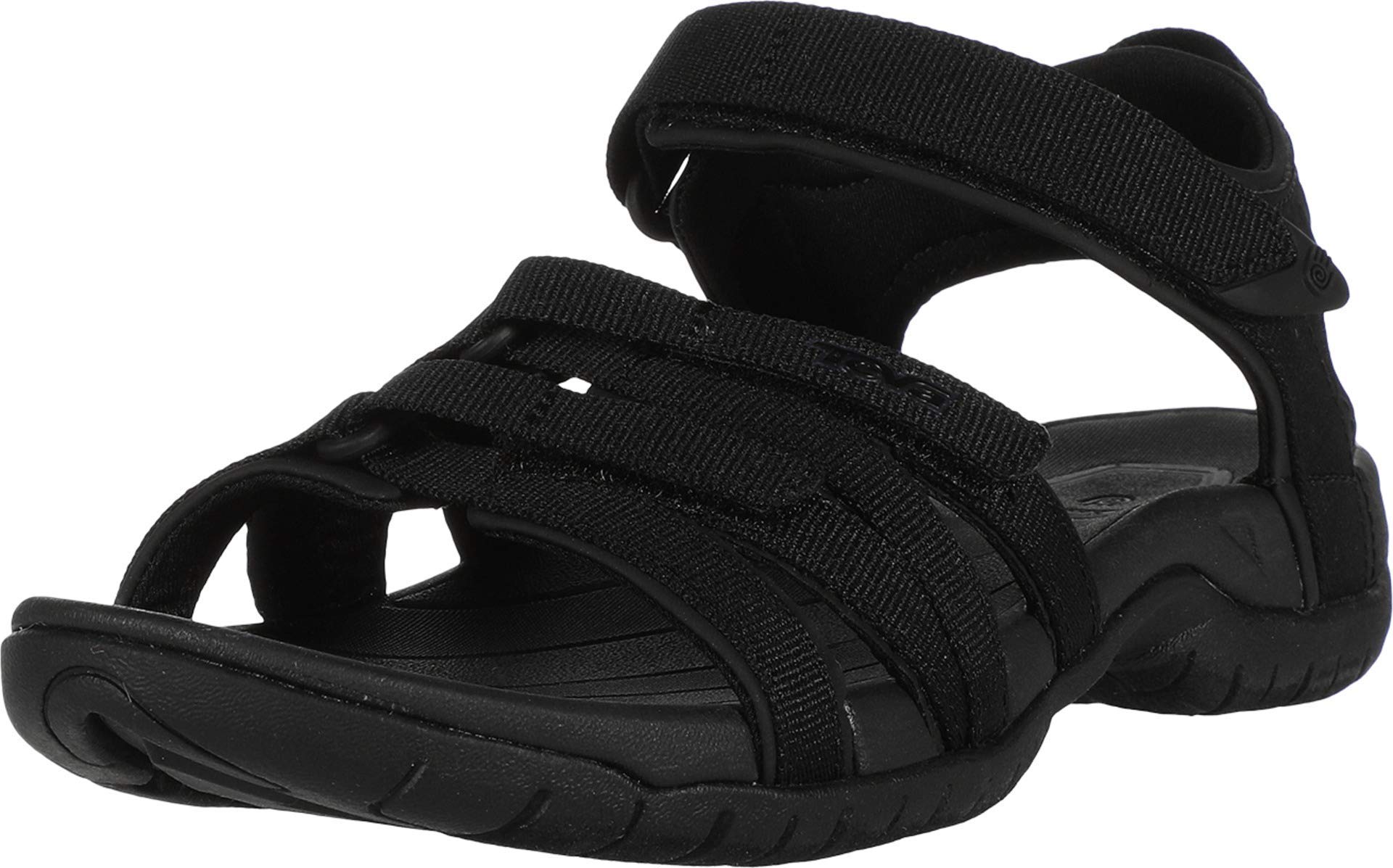 Teva Women's Tirra Sandal, Black/Black, 7.5