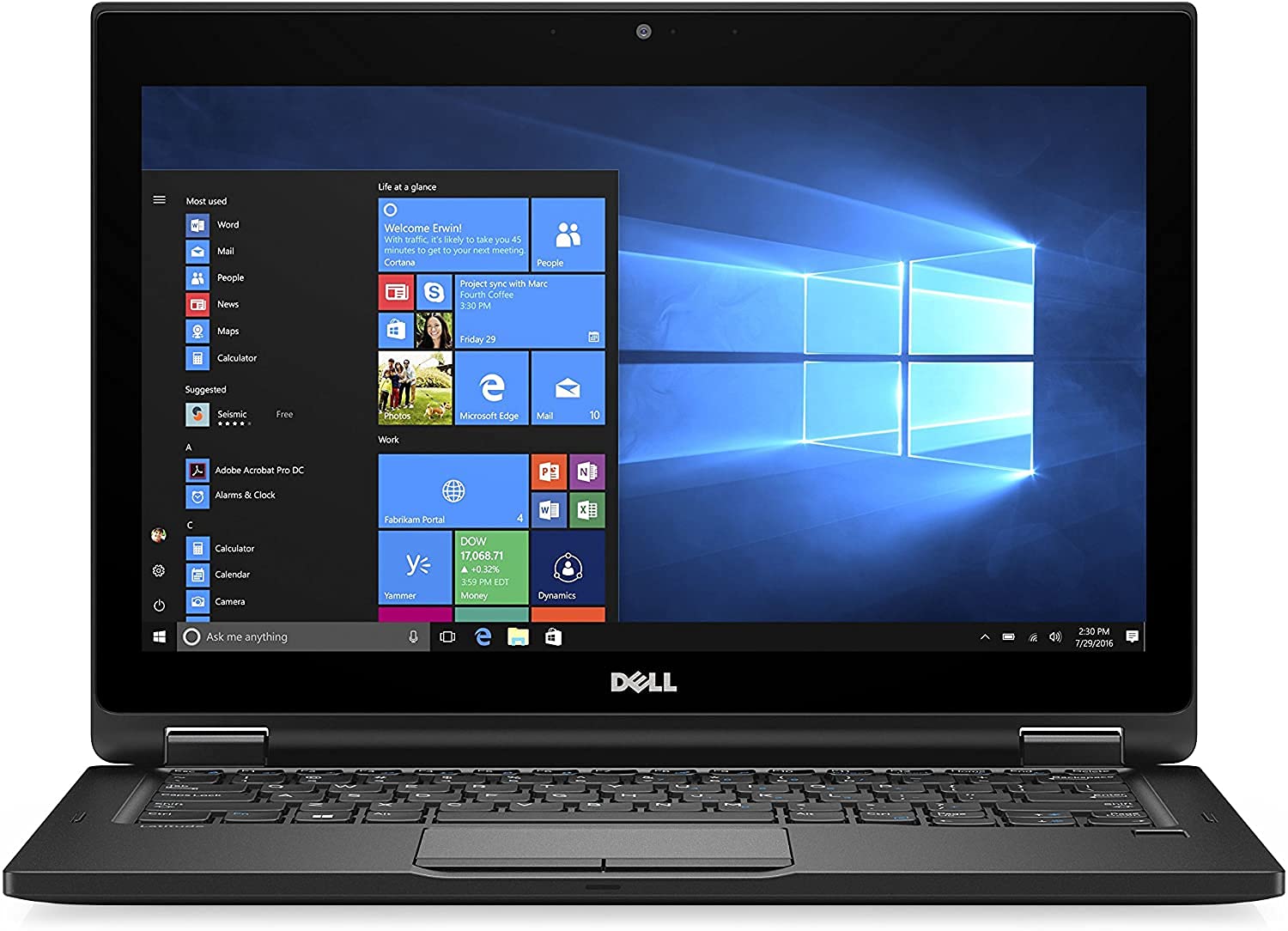 Dell Latitude 5289 2-in-1 Laptop, FHD (1920 X 1080) Touchscreen, Intel Core 7th Gen i5-7200U, 8G LPDDR3, M.2 128GB Solid State Drive, Windows 10 Pro (Renewed)