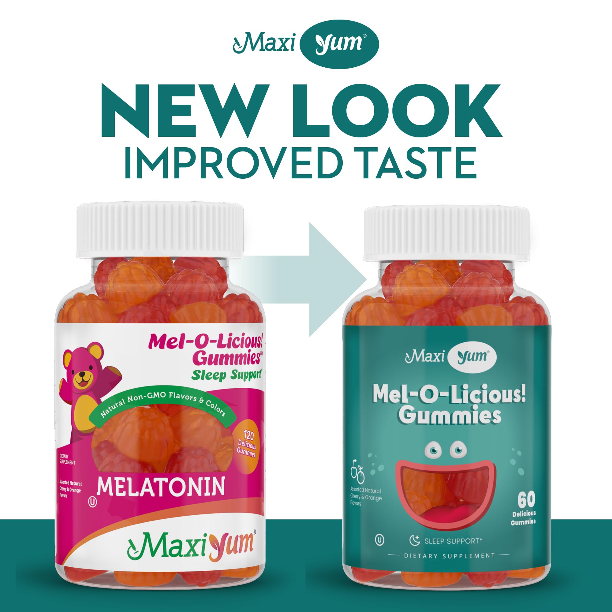 Melatonin Gummies for Kids - 1mg Chewable Melatonin Gummy - Restful Nighttime Support Supplement - Children and Adult Melatonin Gummies 1mg, 60 Count (60 Count, Gummies)