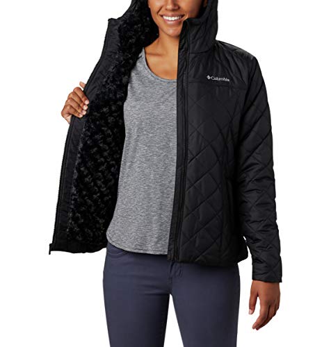 Columbia Women's Copper Crest Hooded Jacket, Black, X-Large