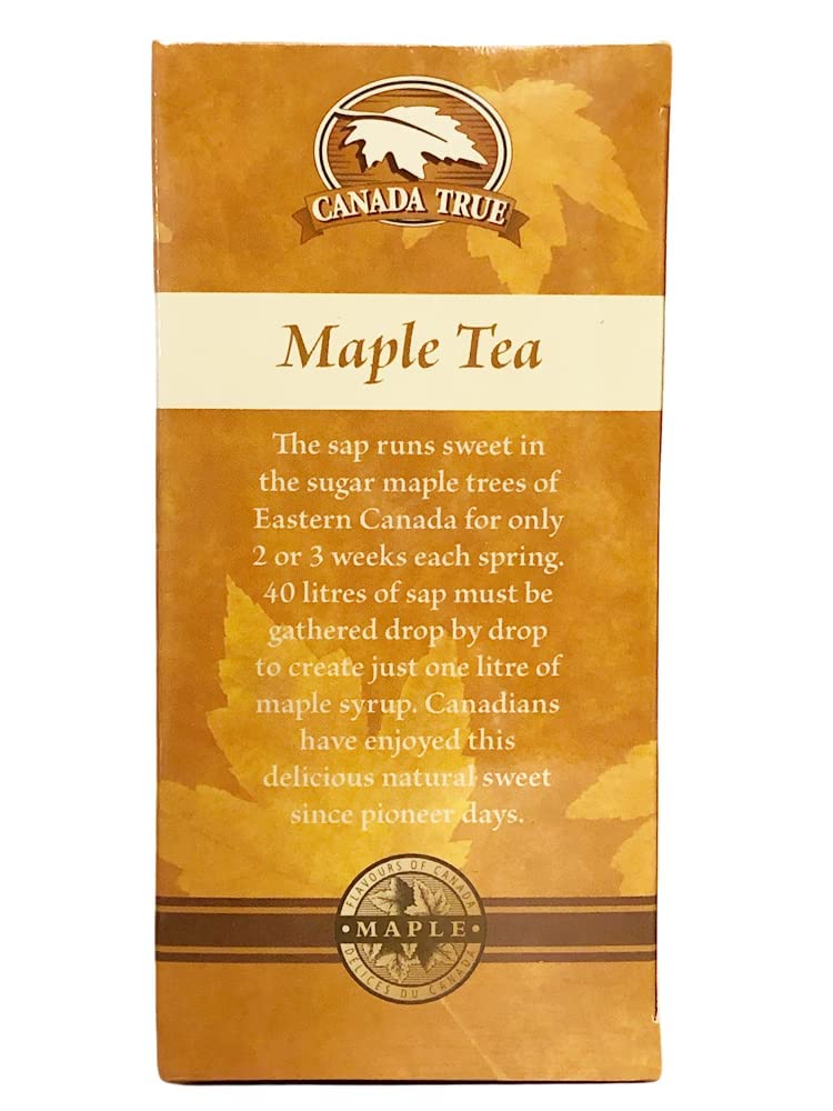 Canada True Maple Tea 25 Tea Bags, 50g (1.75oz), Product of Canada
