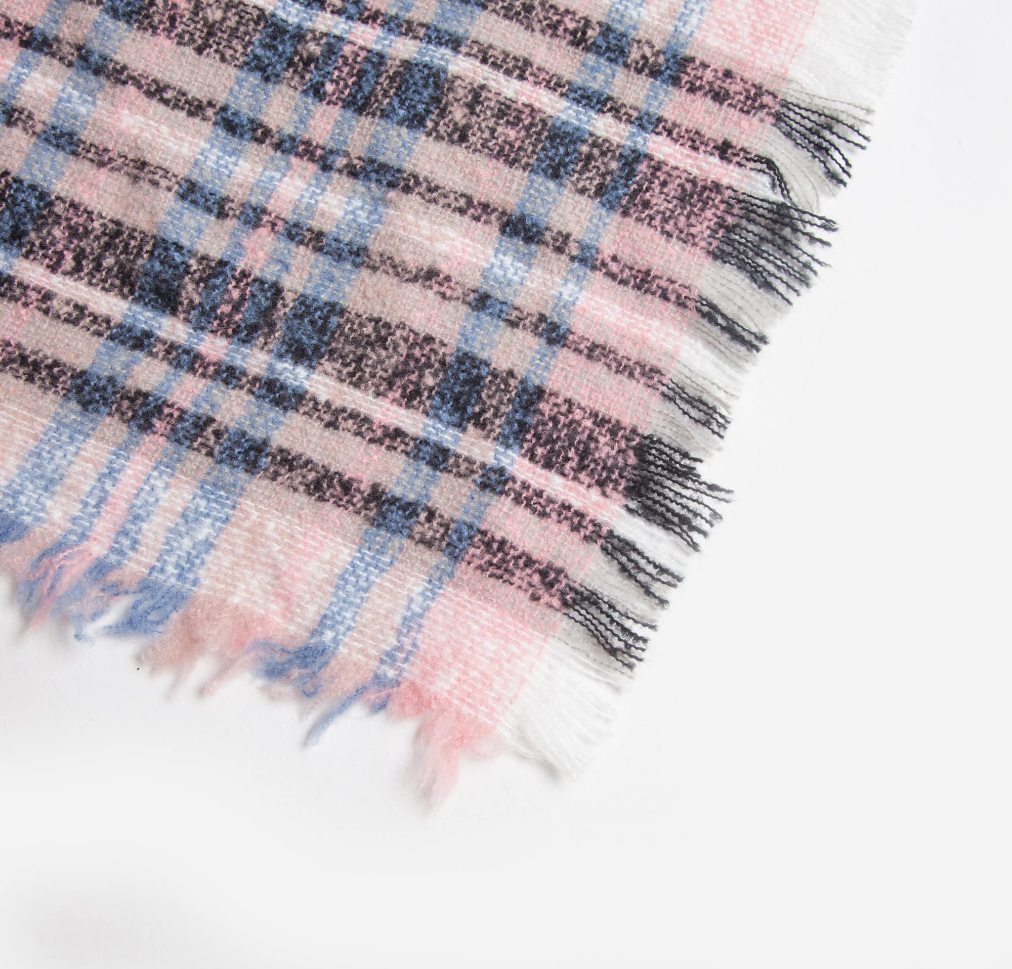 vxsvxm Winter Oversized Women's Scarves Plaid Scarf Tartan Shawl Wrap Blanket Scarf Warm Tassels Pashmina Scarf