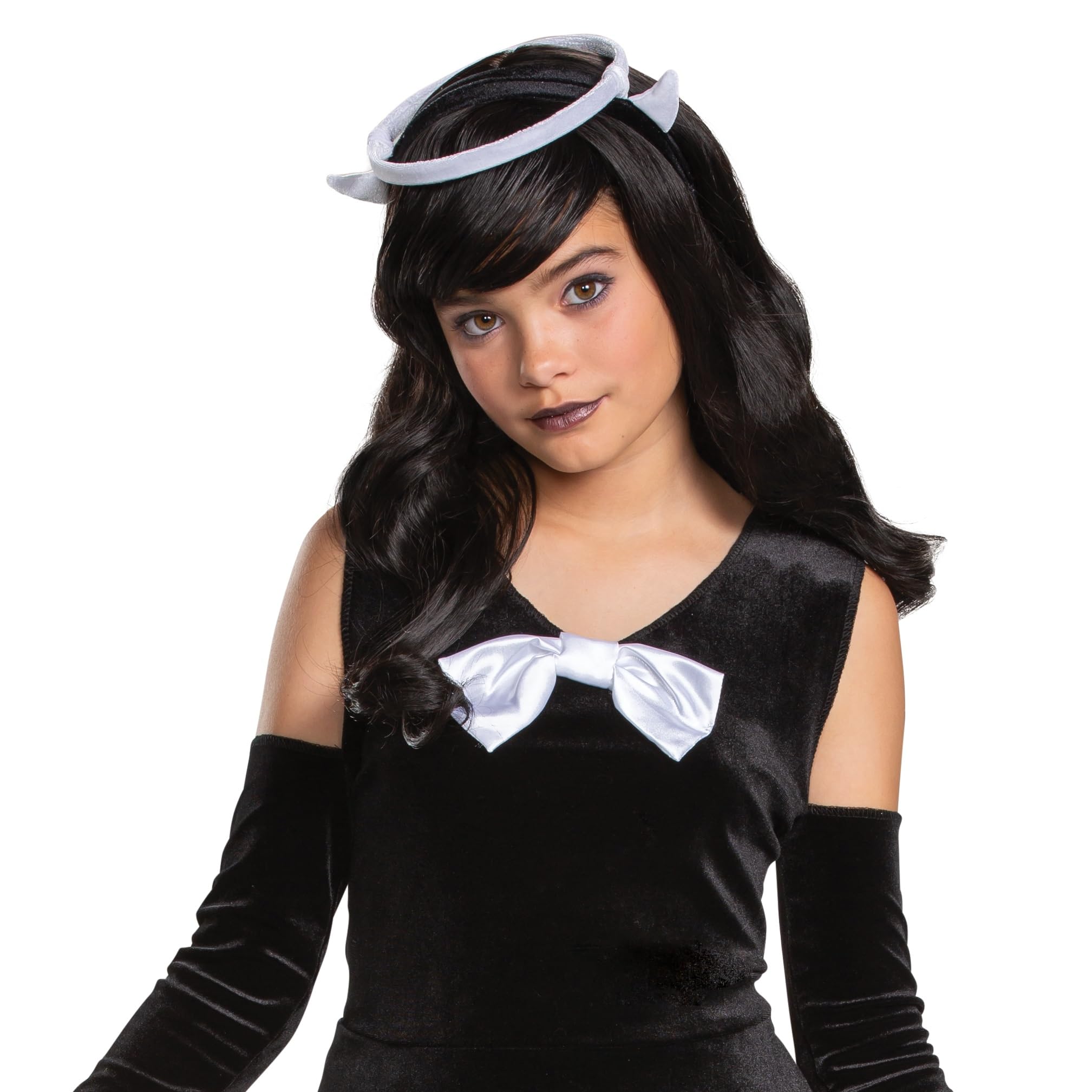 Disguise Alice Bendy and The Ink Machine Girls' Costume Black M (7-8)