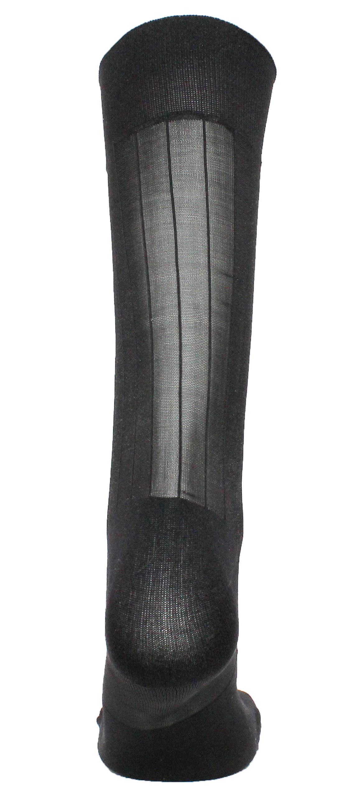 Mona's Choice 3-Pack Mens Silk Dress Socks/Mens Sheer Dress Socks/Mens Nylon Dress Socks (Black)