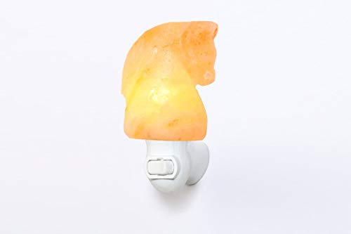 Salt Night Light with Horse Design by Q&A Himalayan Salt