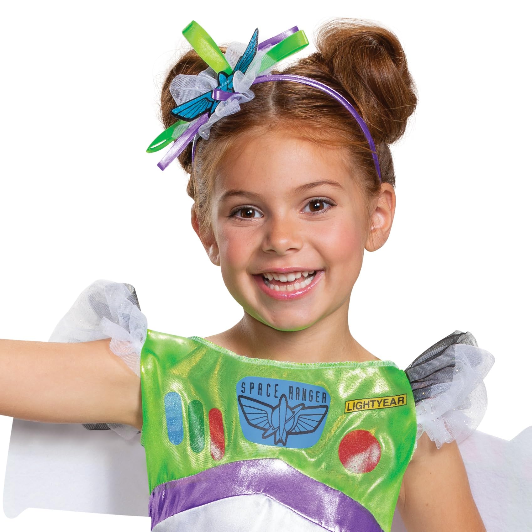 Buzz Tutu Deluxe Toy Story 4 Child Girls Costume, XS (3T-4T),White