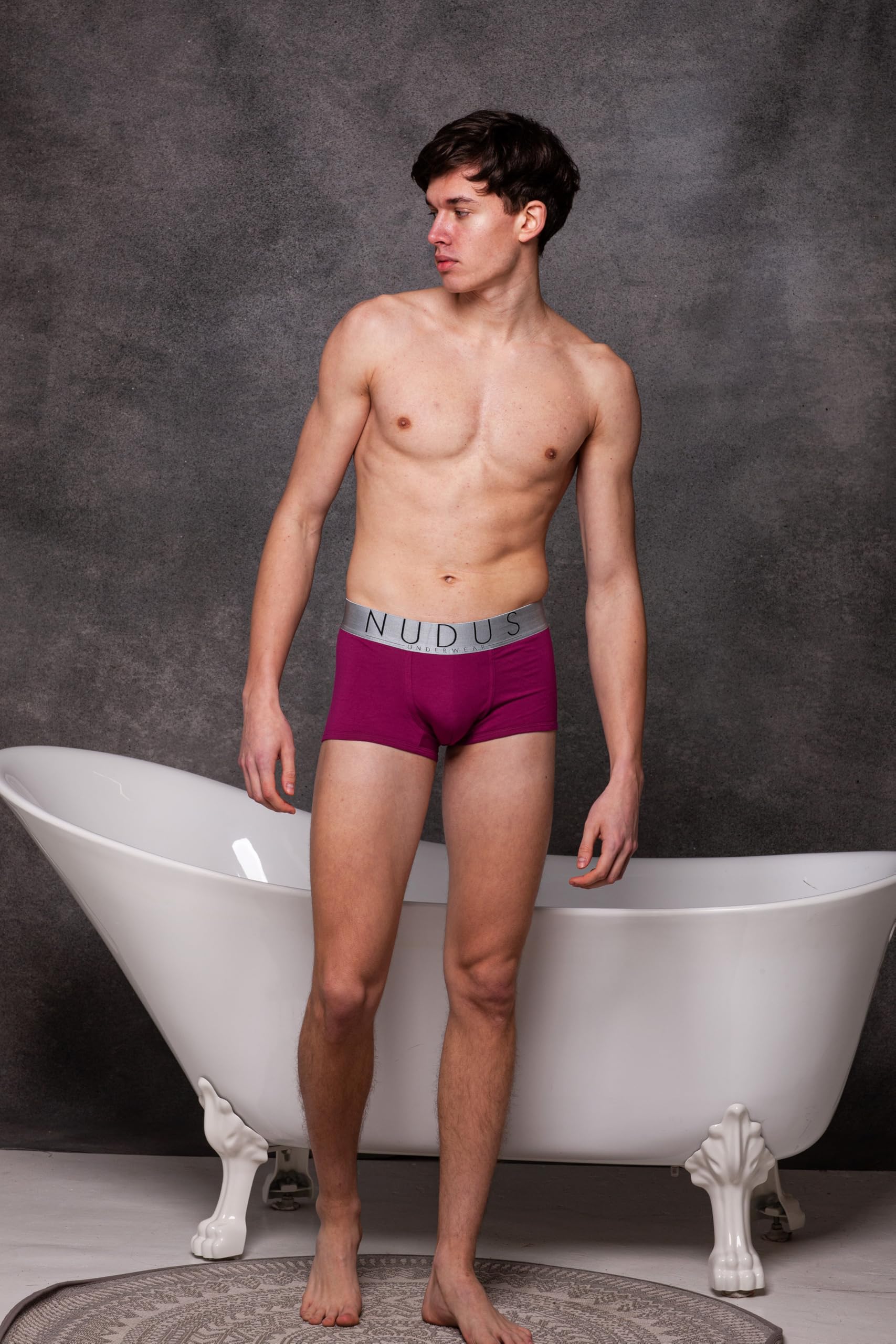 NUDUS Men’s Cotton Underwear - Short Boxer Briefs - 4 Pack Gift Box - Medium