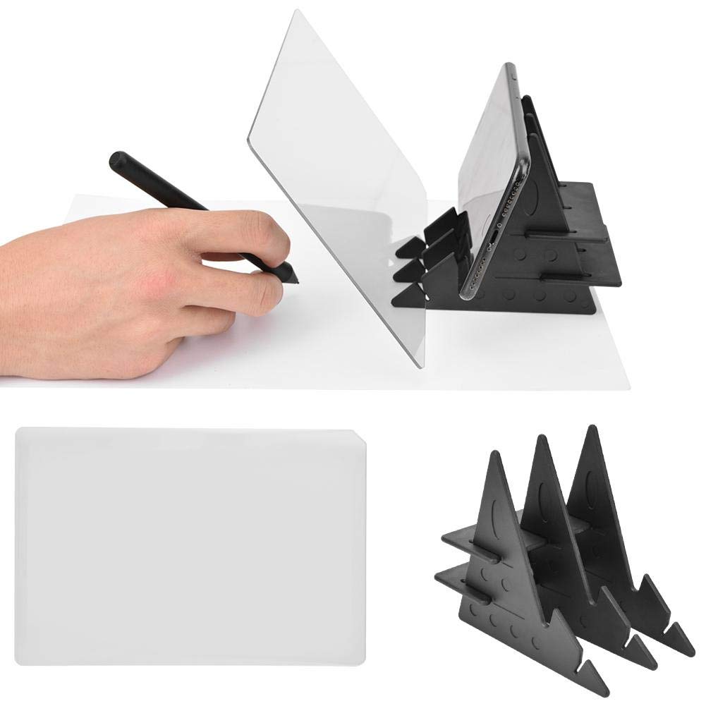 Portable Tracing Board Stencil Board Light Box Copy Mirror Drawing Reflection Board Painting Art Easy Drawing Sketching Tool, Suitable for Kids, Junior Painters&Artists, Animation Industry, etc