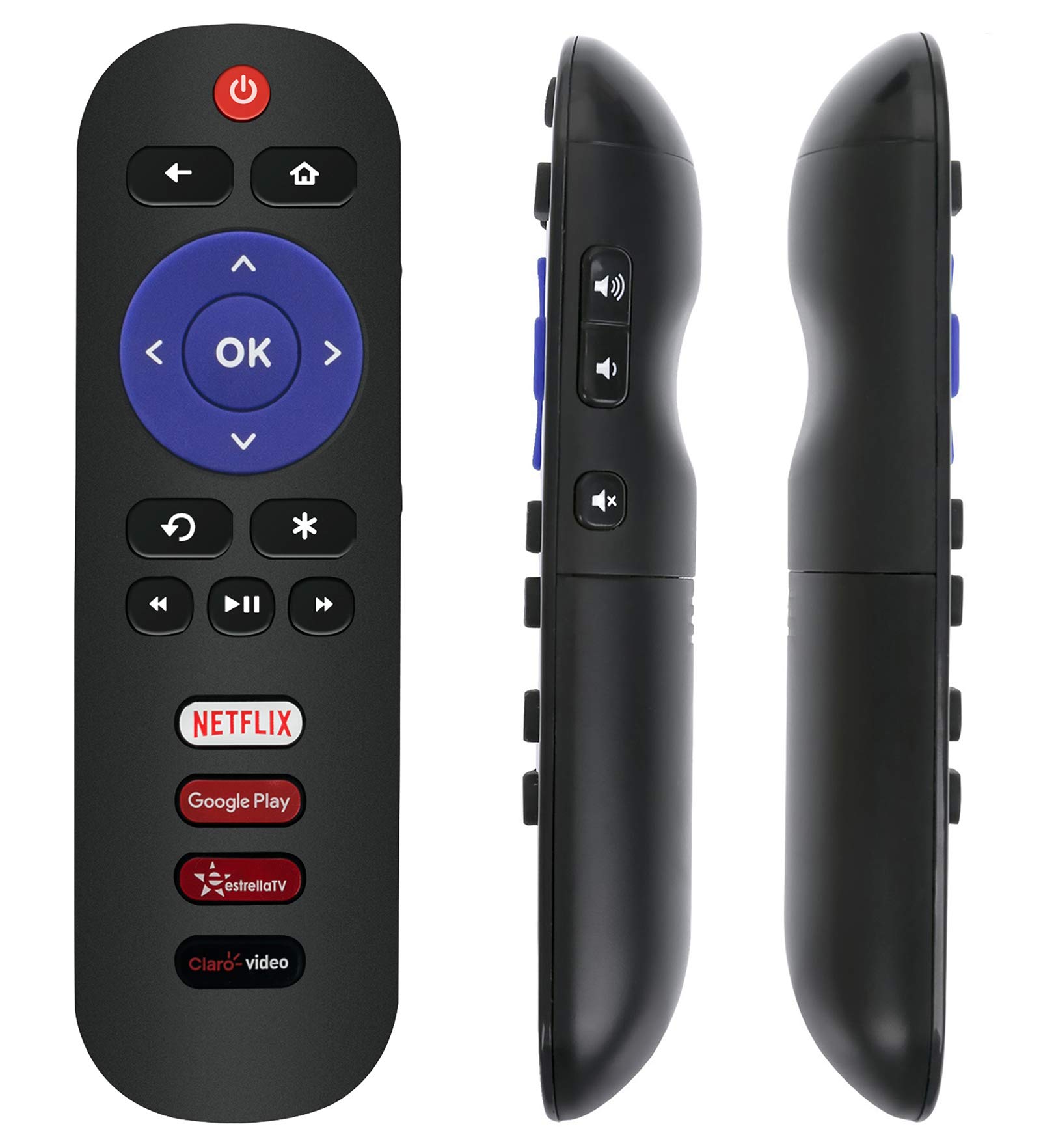 VINABTY Replaced Remote fit for TCL Roku TV 43S425 50S425 55S425 65S425 4 Series S4 S421 S423 S425 50S421 55S421 43S405 49S405 55S405 65S405 75S405 65R615 55R615 75R615 49S515 43S515 55S515