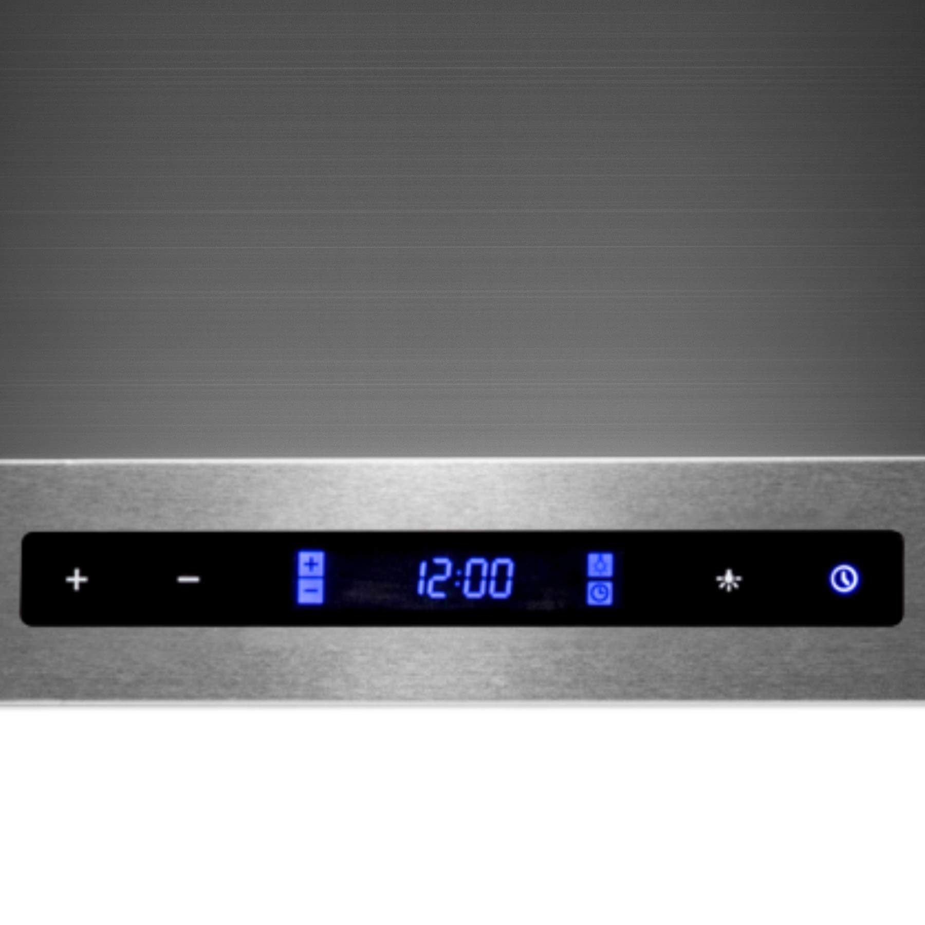 AKDY 30 in. 343 CFM Convertible T-Shape Wall Mount Black Stainless Steel Kitchen Range Hood with Touch Panel and Carbon Filters
