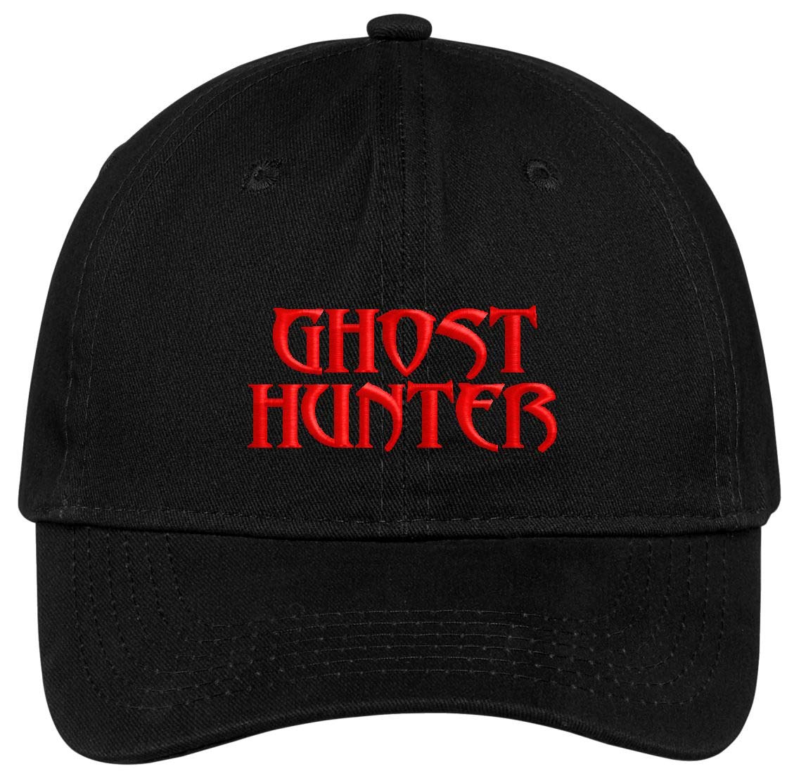 Spiffy Custom Gifts Ghost Hunter Embroidered Low Profile Baseball Cap Black