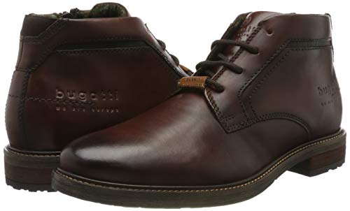 bugatti Men's Derbys, Brown 6100 Dark Brown, 11.5