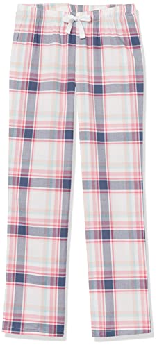 Amazon Essentials Women's Poplin Sleep Pant, Pink Plaid, Medium