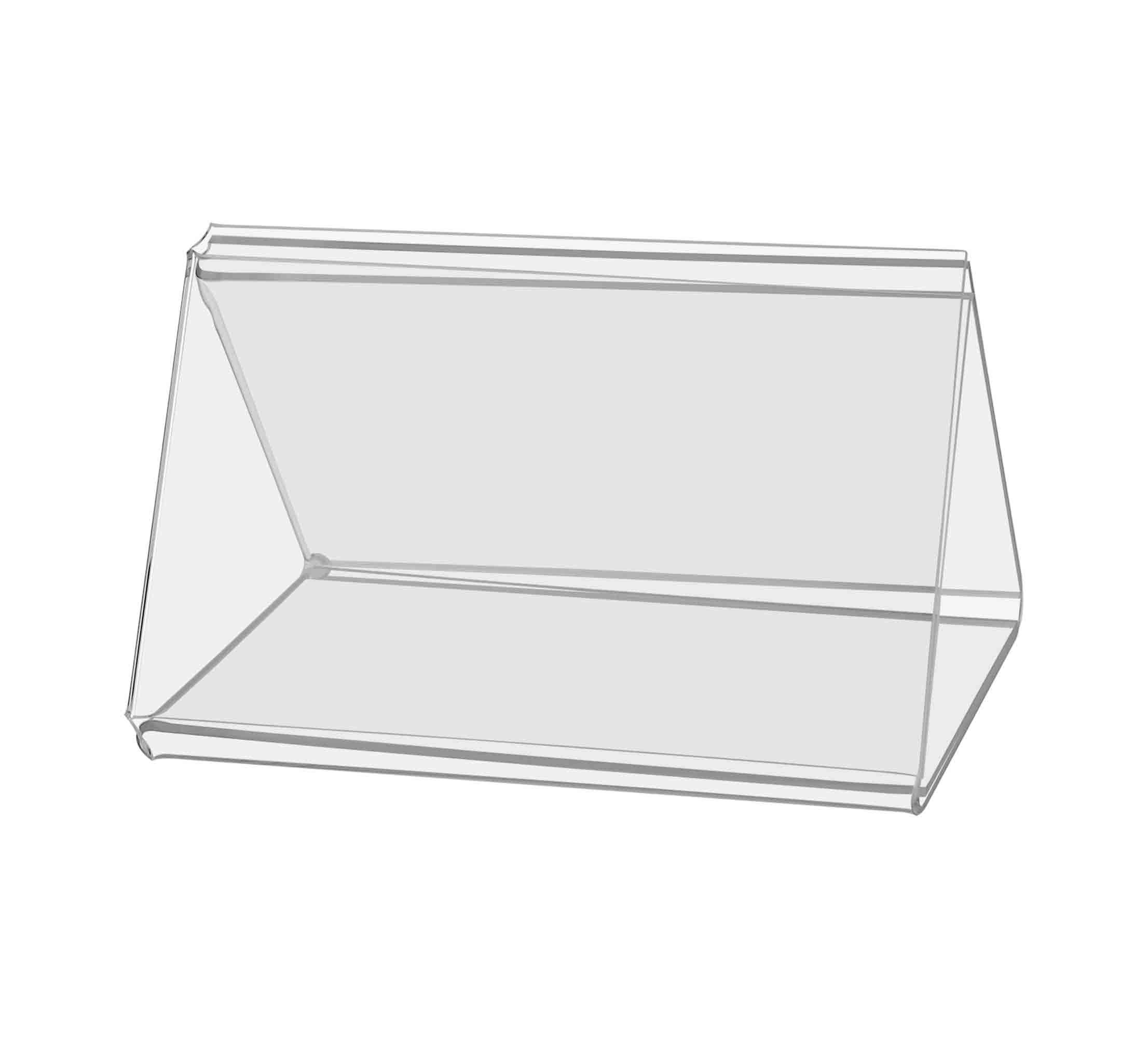 2 Pack Sign Holder 4 x 6 Inch 3 Sided Display Clear Acrylic Restaurant Menu Triangle Shape Table Tent Drink Food Ad Display Countertop Printed Material Advertisements POP by Marketing Holders