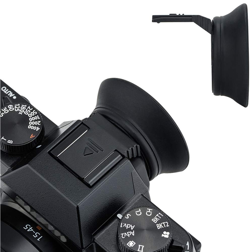 Soft Silicon Camera Viewfinder Eyecup Eyepiece Eyeshade for Fujifilm Fuji X-T30II X-T30 II X-T20 X-T10 Eye Cup Protector Cushion (Hot Shoe Mount Installation)