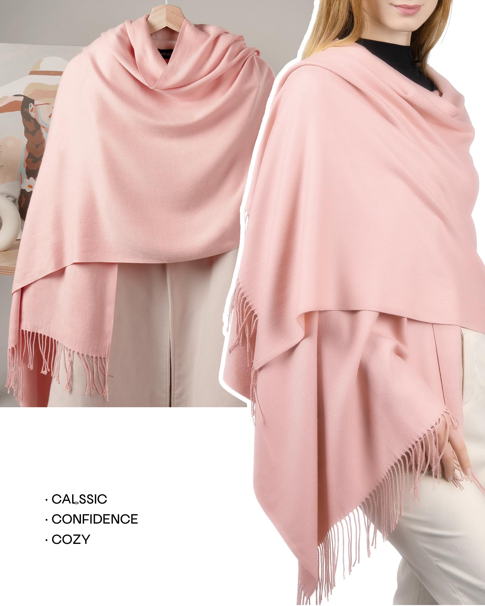 FURTALK Pashmina Shawls and Wraps for Evening Dress Women's Scarf Wedding Bride Bridesmaid Gifts Winter Scarves