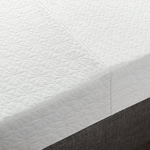 Best Price Mattress 4 Inch Trifold Memory Foam Mattress Topper with Cover, CertiPUR-US Certified, Queen,White