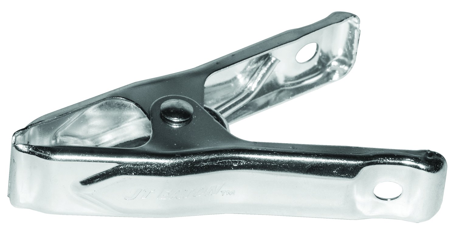 JT Eaton 1" Fumigation Clip, Silver, Galvanized Steel, Case of 100 Clips
