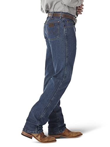 Wrangler Premium Performance Cowboy Cut Comfort Wicking Regular Fit Jean, Vintage Stone, 40X32