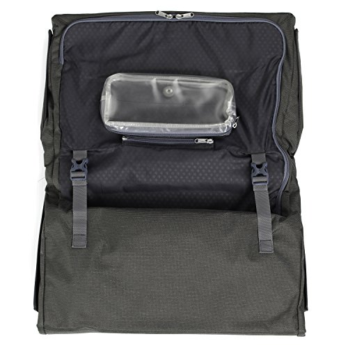 Travelpro Platinum Elite Tri-Fold Carry-On Garment Bag, Men and Women, Vintage Grey, 20-Inch