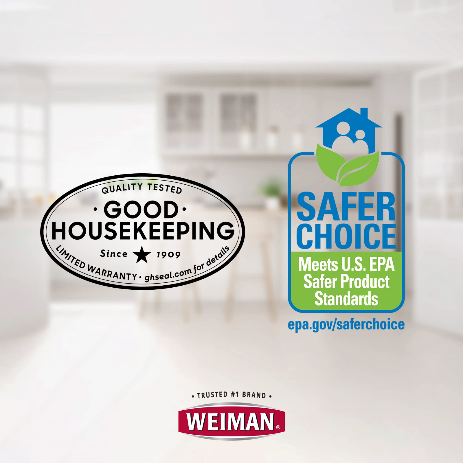 Weiman Hardwood Cleaner for Finished Hardwood Floors, Engineered Floors, Laminate - Streak-Free Results, EPA Safer Choice Certified, 32 oz