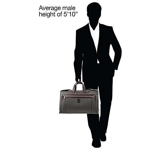 Travelpro Platinum Elite Tri-Fold Carry-On Garment Bag, Men and Women, Vintage Grey, 20-Inch