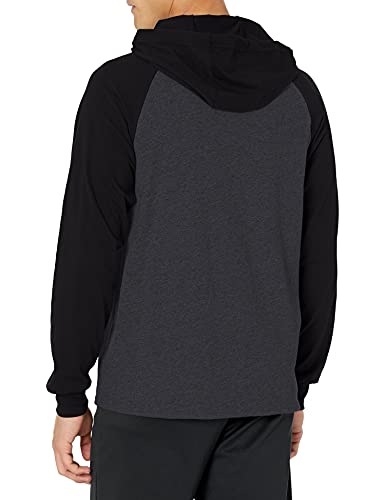 Russell Athletic mens Cotton Performance Long Sleeve T-shirts Shirt, Black Heather/Black, 3X-Large US