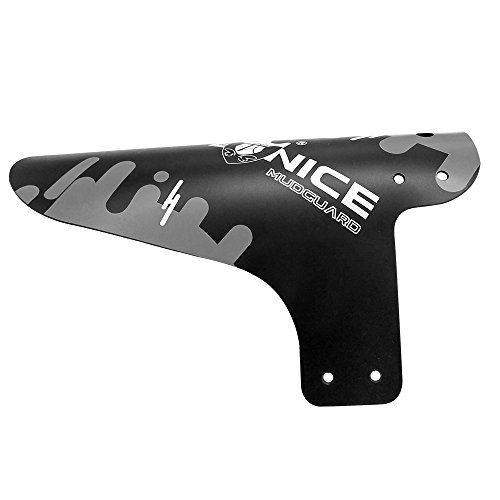 FETESNICE 2 Pcs Mountian Bike Fender,MTB Mudguard,Front and Rear Bicycle Fender,Fits 26", 27.5", 32", Plus Size and Fat Bike Wheel Sizes(Grey)