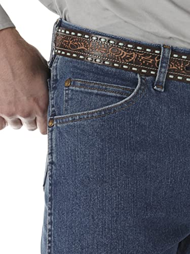 Wrangler Premium Performance Cowboy Cut Comfort Wicking Regular Fit Jean, Vintage Stone, 40X32