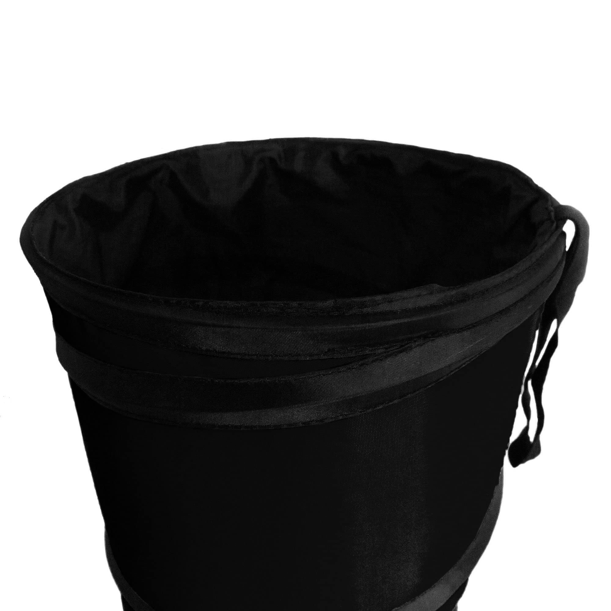 FH Group Automotive Waterproof Portable Collapsible Large Trash Can Garbage Container fits Most Cars,Polyethylene,SUVs, and Trucks Black