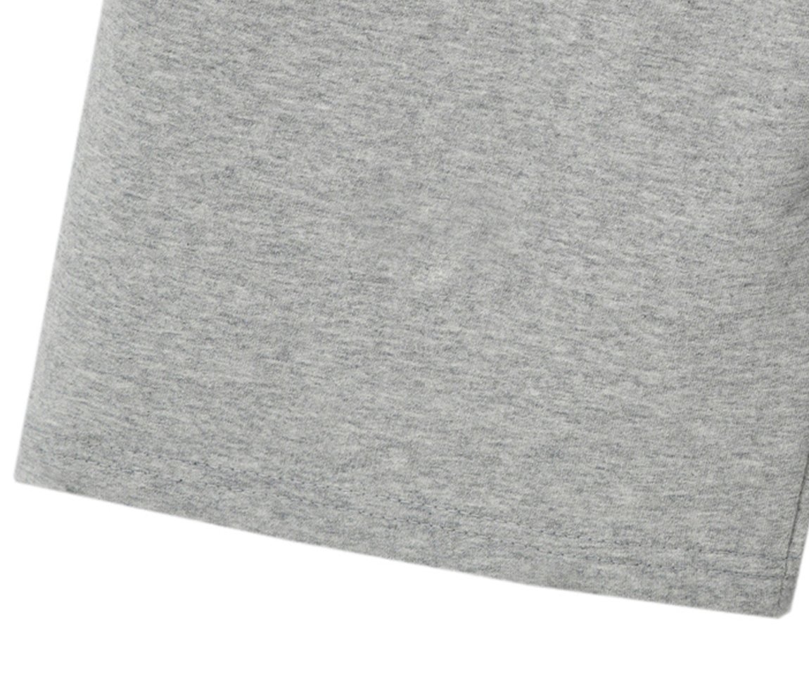 HOW'ON Women's Soft Knit Elastic Waist Jersey Casual Bermuda Shorts with Drawstring Grey XL