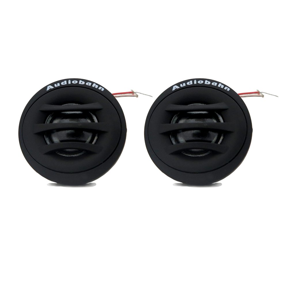 Audiobahn Domo tweeter with 3-way crossover enhances music, voice and treble.