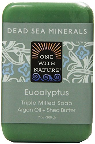One With Nature Eucalyptus Soap (Pack of 3) With Dead Sea Minerals, Argan Oil, Shea and Eucalyptus Essential Oil, 7 oz. Each