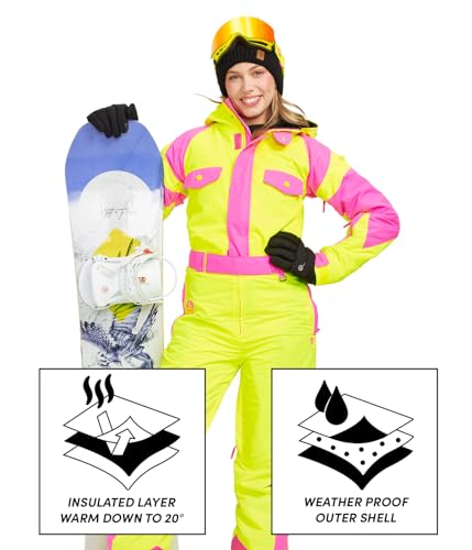 Tipsy Elves Bright Women's Ski Suit Neon Powder Blaster from Size Large