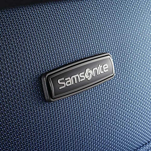 Samsonite Leverage LTE Softside Expandable Luggage with Spinner Wheels, Poseidon Blue, Checked-Medium 25-Inch