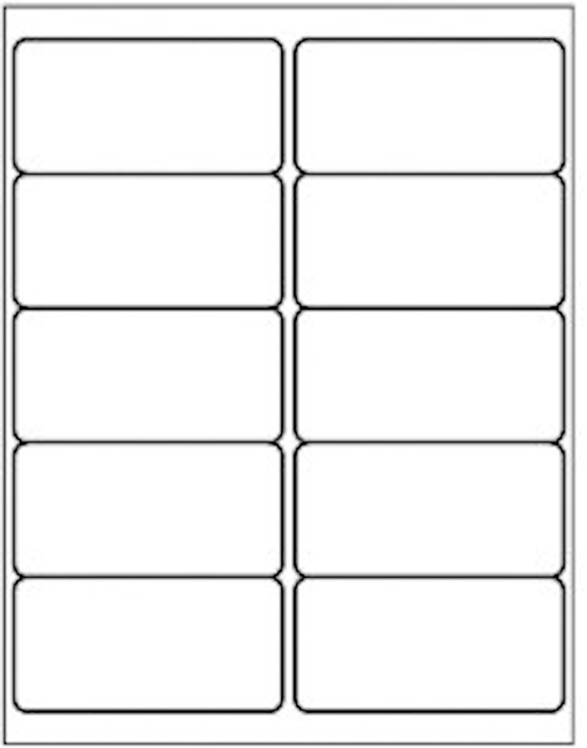 10 Up - Shipping Address Labels - 2" x 4" - 1000 Labels
