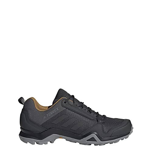 adidas Men's Terrex Ax3 Hiking Shoe, Grey/Black/Mesa, 12
