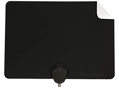 Channel Master FLATenna - Indoor Digital HDTV Antenna, 12' Coaxial Cable, Superior Reception Range & Signal Reliability, Supports 4K Smart TVs, OTA Broadcast & NextGen TV, Easy Install